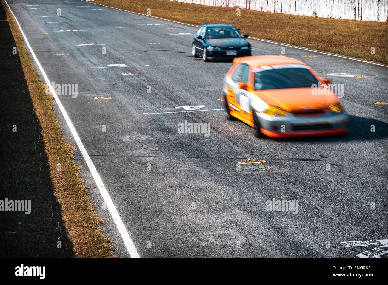 Race track bira circuit, two cars Stock Photo - Alamy