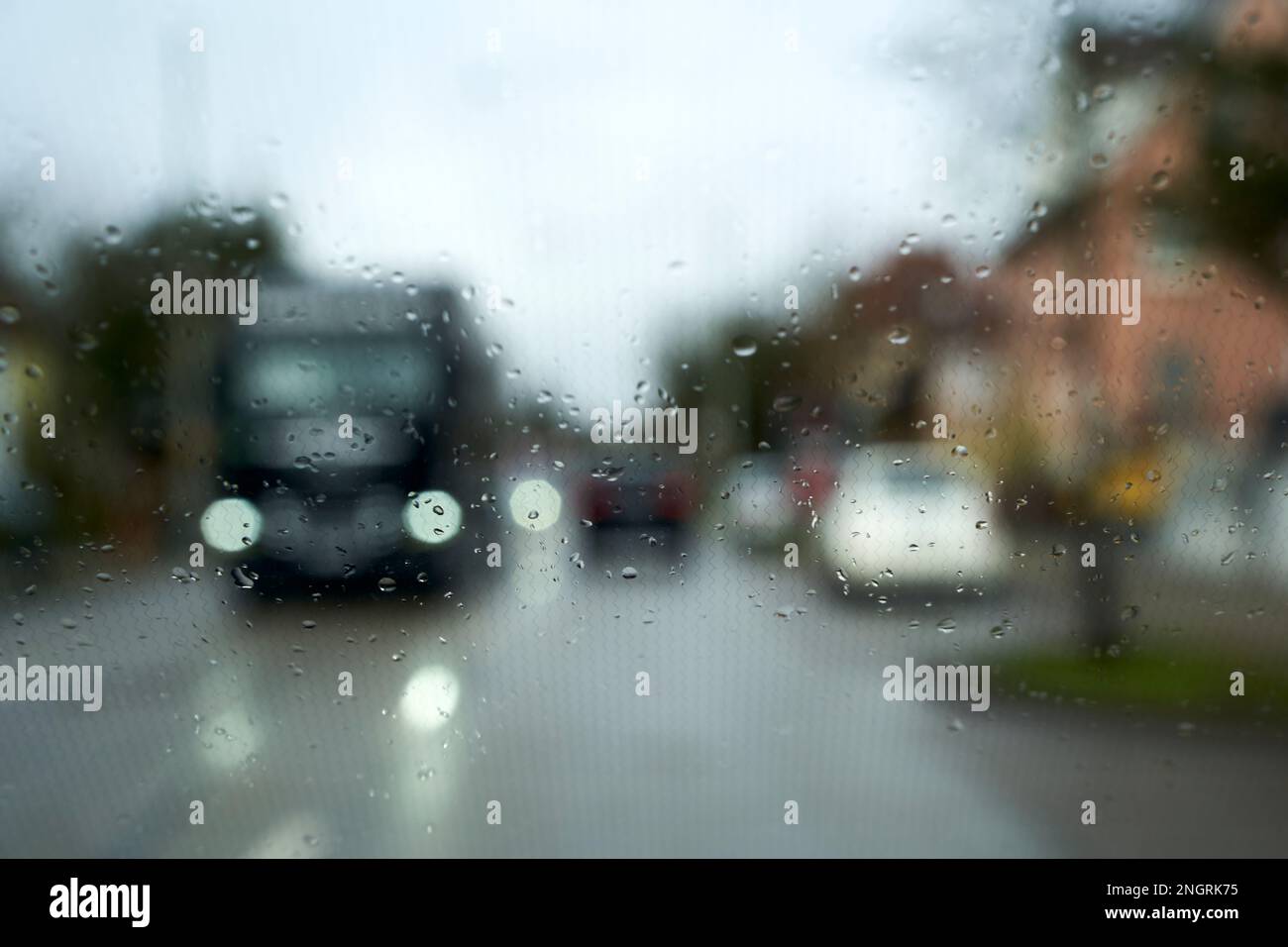 Raindrop falling on street hi-res stock photography and images - Alamy