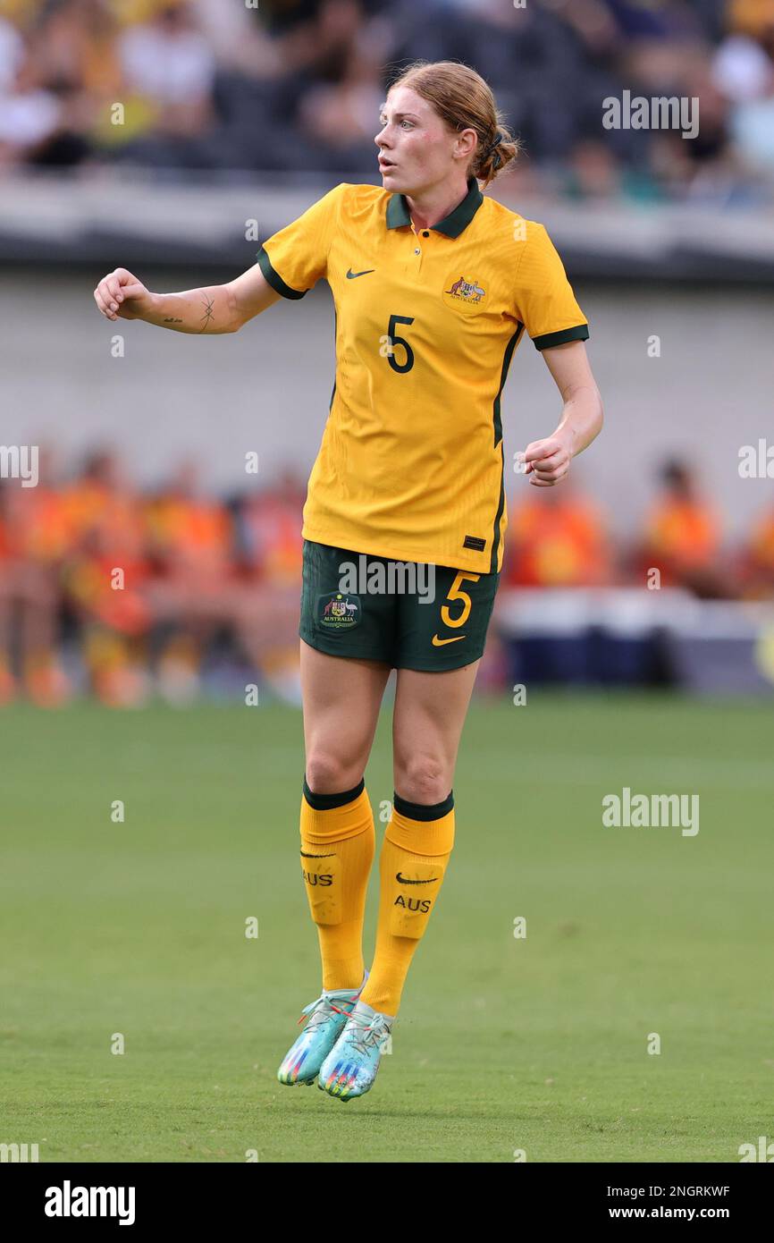 Sydney, Australia. 19th Feb, 2023. Cortnee Vine of Australia celebrates ...