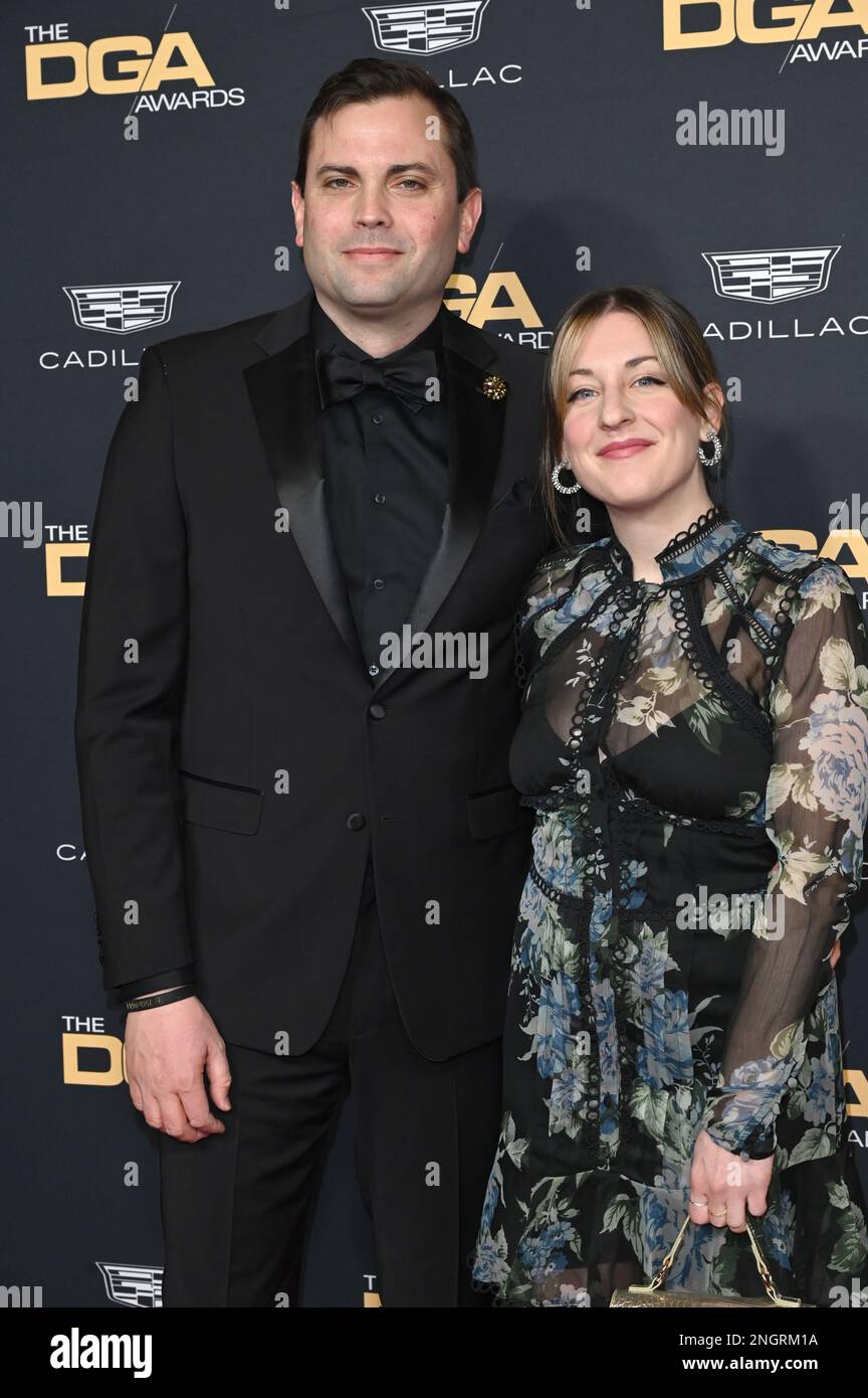 Los Angeles, USA. 18th Feb, 2023. David Paul Meyer & Guest at the 75th Annual Directors Guild ...