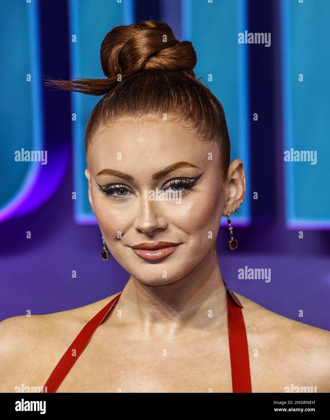 London, UK. 16th Feb, 2023. Elz the Witch seen attending the UK Gala ...