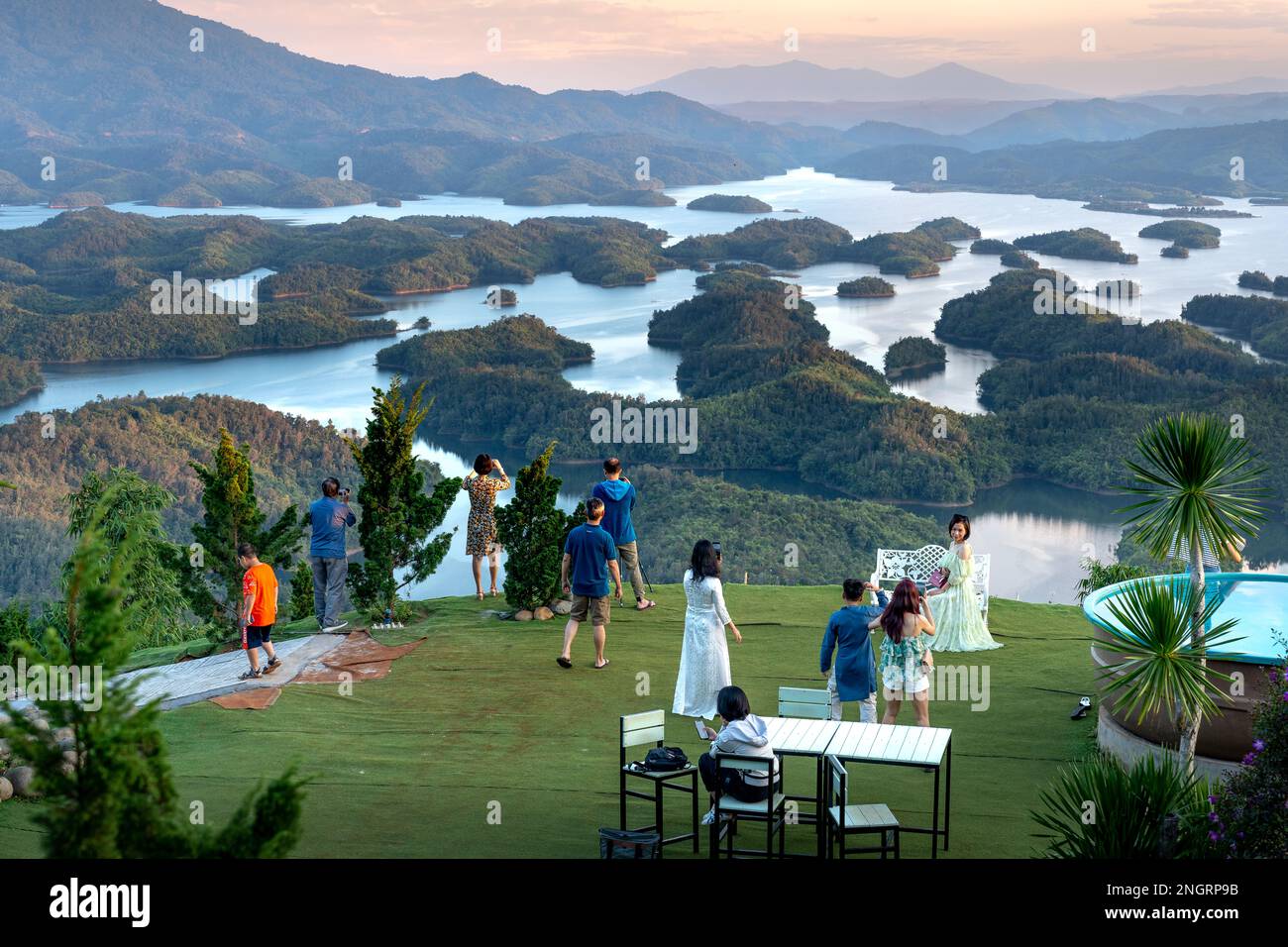 Tourists experience at Ho Ta Dung tourist area, Gia Nghia town, Dak ...