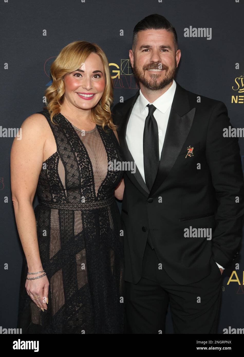 Los Angeles, California, USA. 18th Feb, 2023. Yvonne Hoyos, Nate Wragg ...