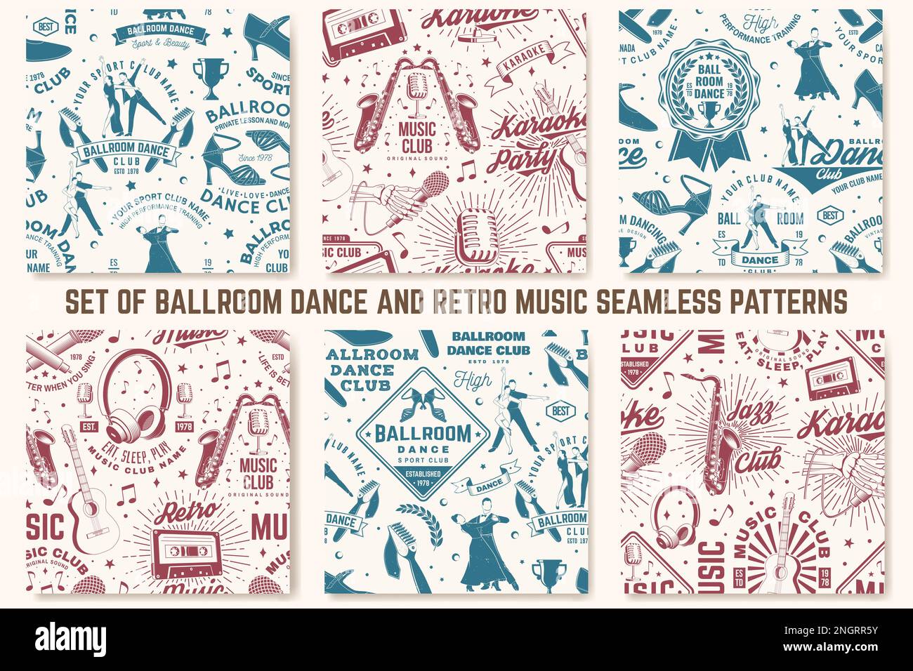 Retro couple dancing tango studio Stock Vector Images - Alamy