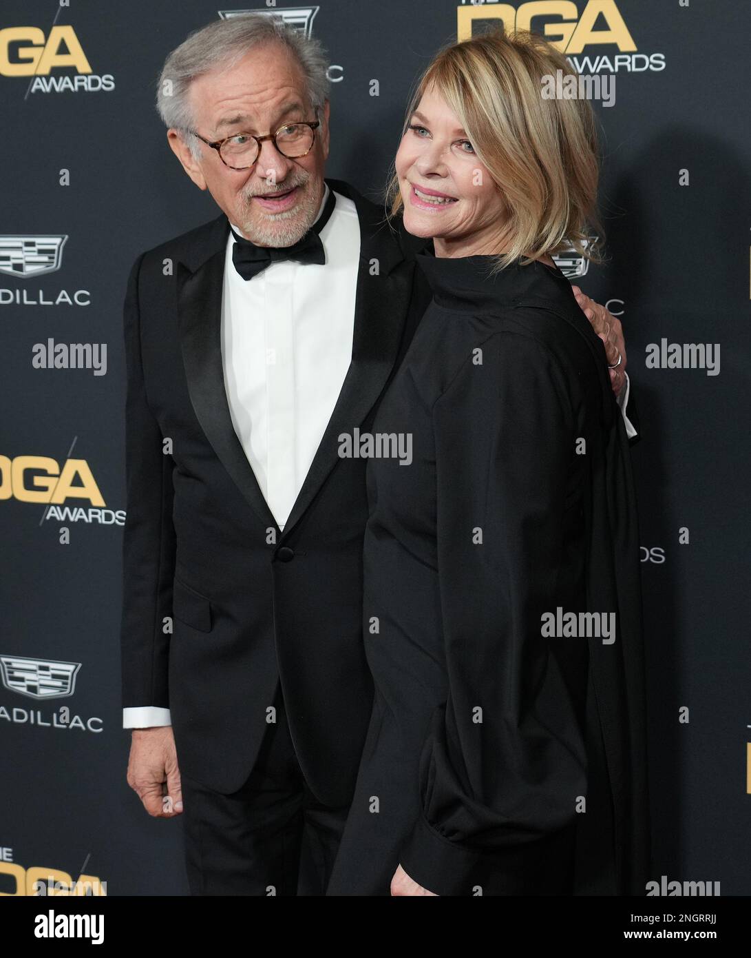 (L-R) Steven Spielberg and Kate Capshaw arrives at the 75th Annual ...