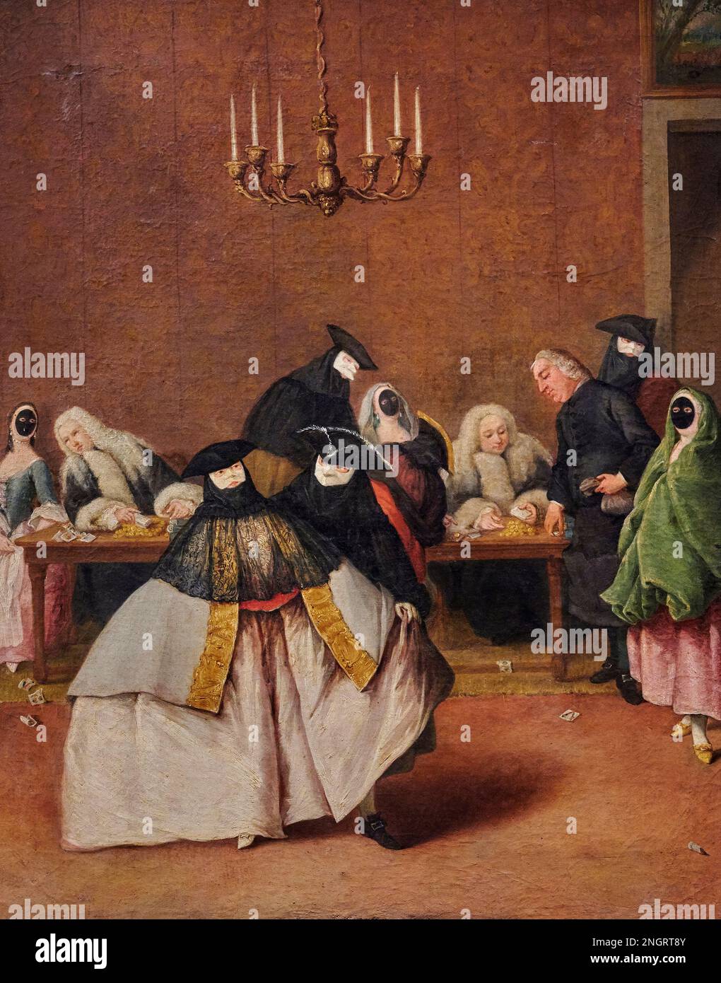 Il Ridotto - olio su tela - Pietro Longhi - 1760 - Bergamo, Accademia ...