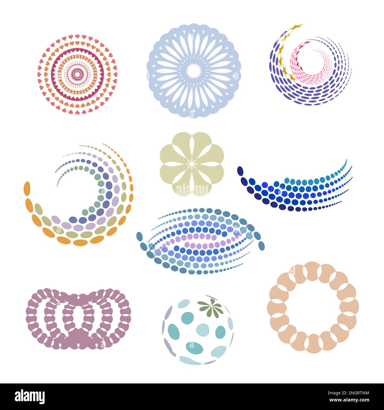 Abstract shape, New modern elements graphic design vector set Stock ...