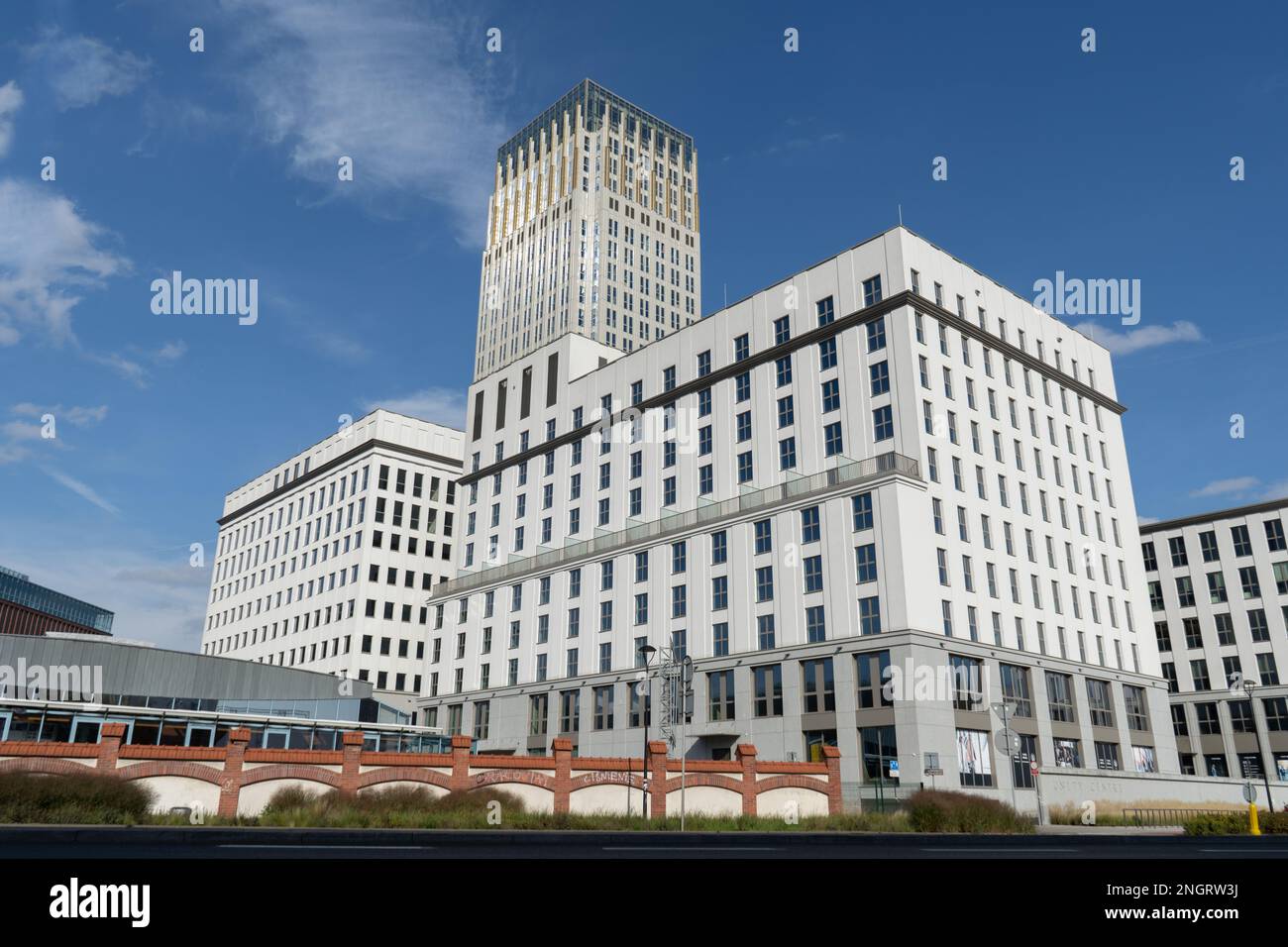 Unity Centre Tower (Szkieletor Kraków). Multifunctional business center ...