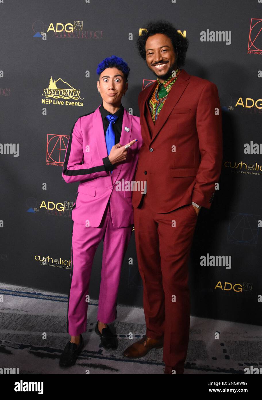 Los Angeles, California, USA 18th February 2023 Actor Vico Ortiz and ...