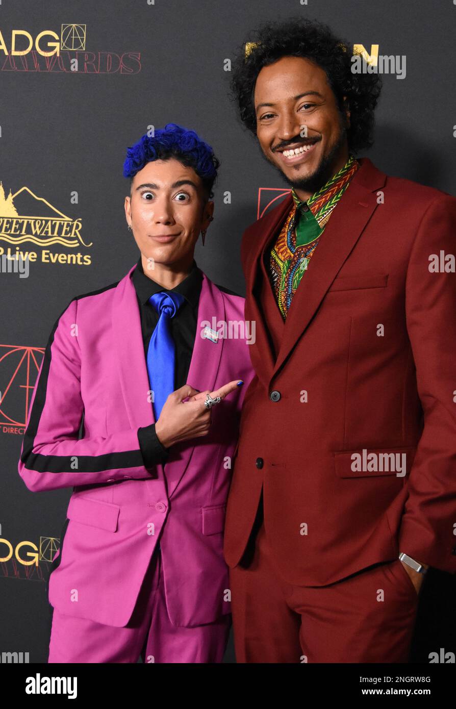 Los Angeles, California, USA 18th February 2023 Actor Vico Ortiz and ...