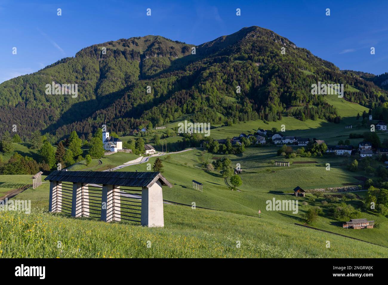 Church of St. Nikolaja in Sorica, Slovenia Stock Photo - Alamy