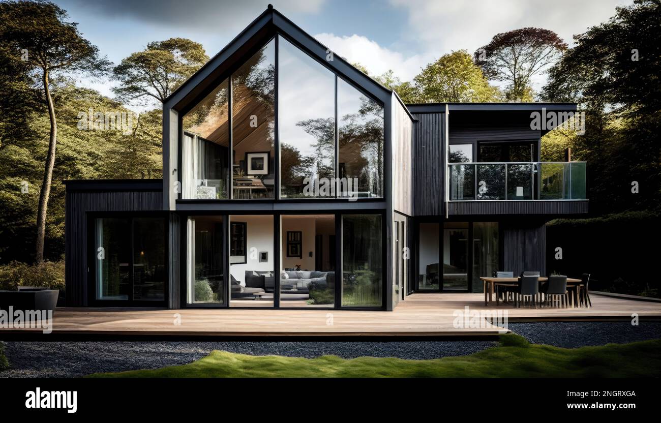 H shaped house hi-res stock photography and images - Alamy