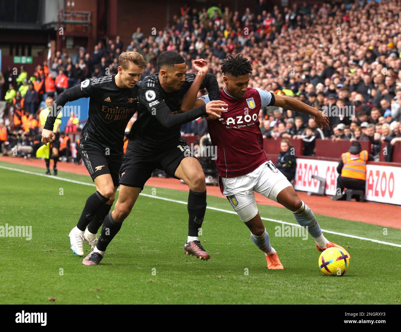 William saliba ollie watkins hi-res stock photography and images - Alamy