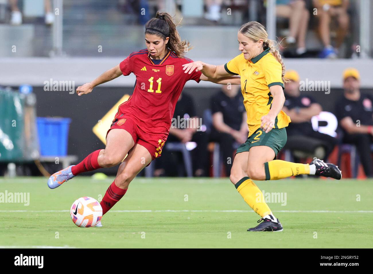 Sydney, Australia. 19th Feb, 2023. Alba Redondo of Spain and Courtney ...