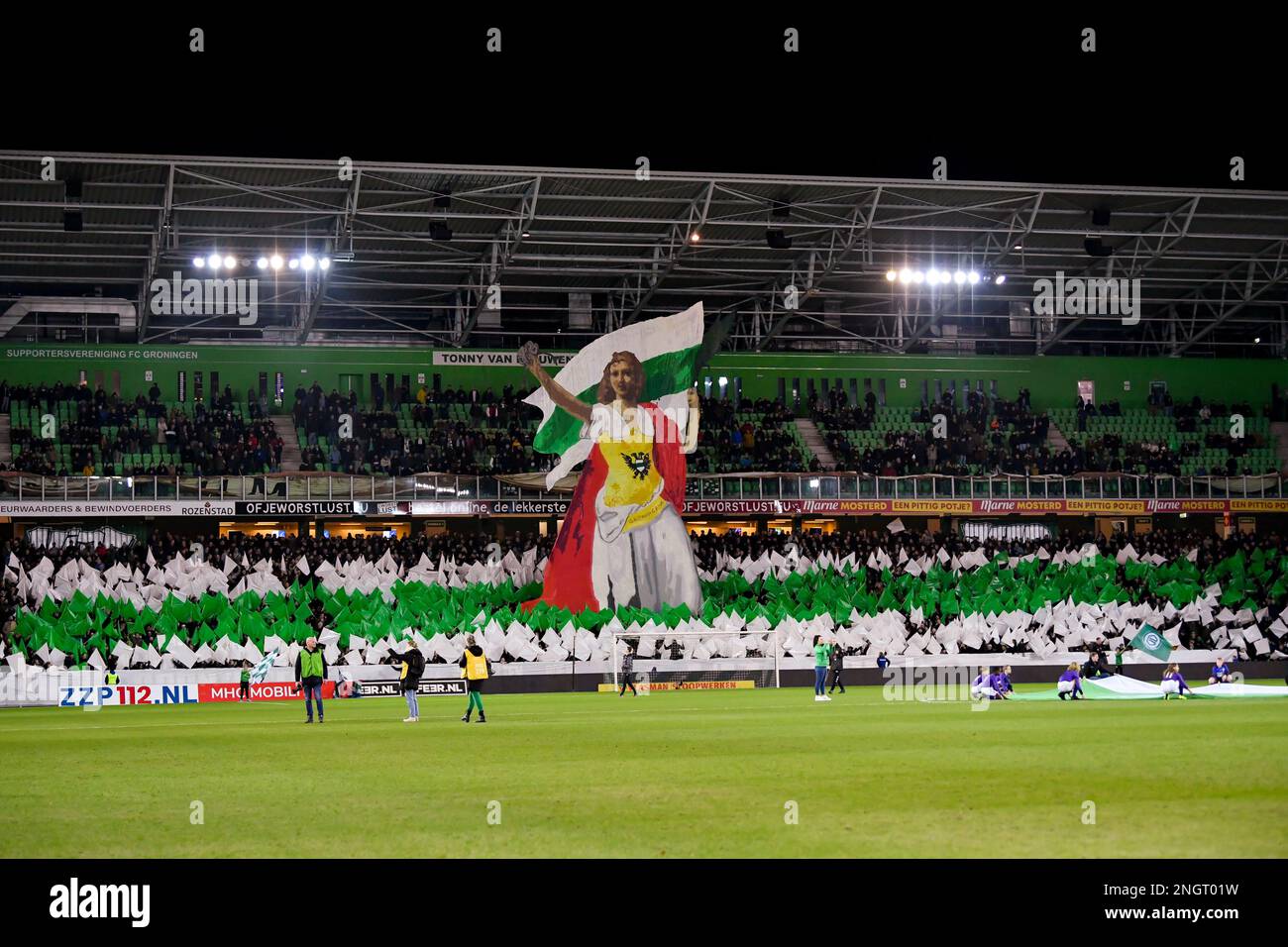 18-02-2023: Sport: Groningen v Emmen GRONINGEN, NETHERLANDS - FEBRUARY ...