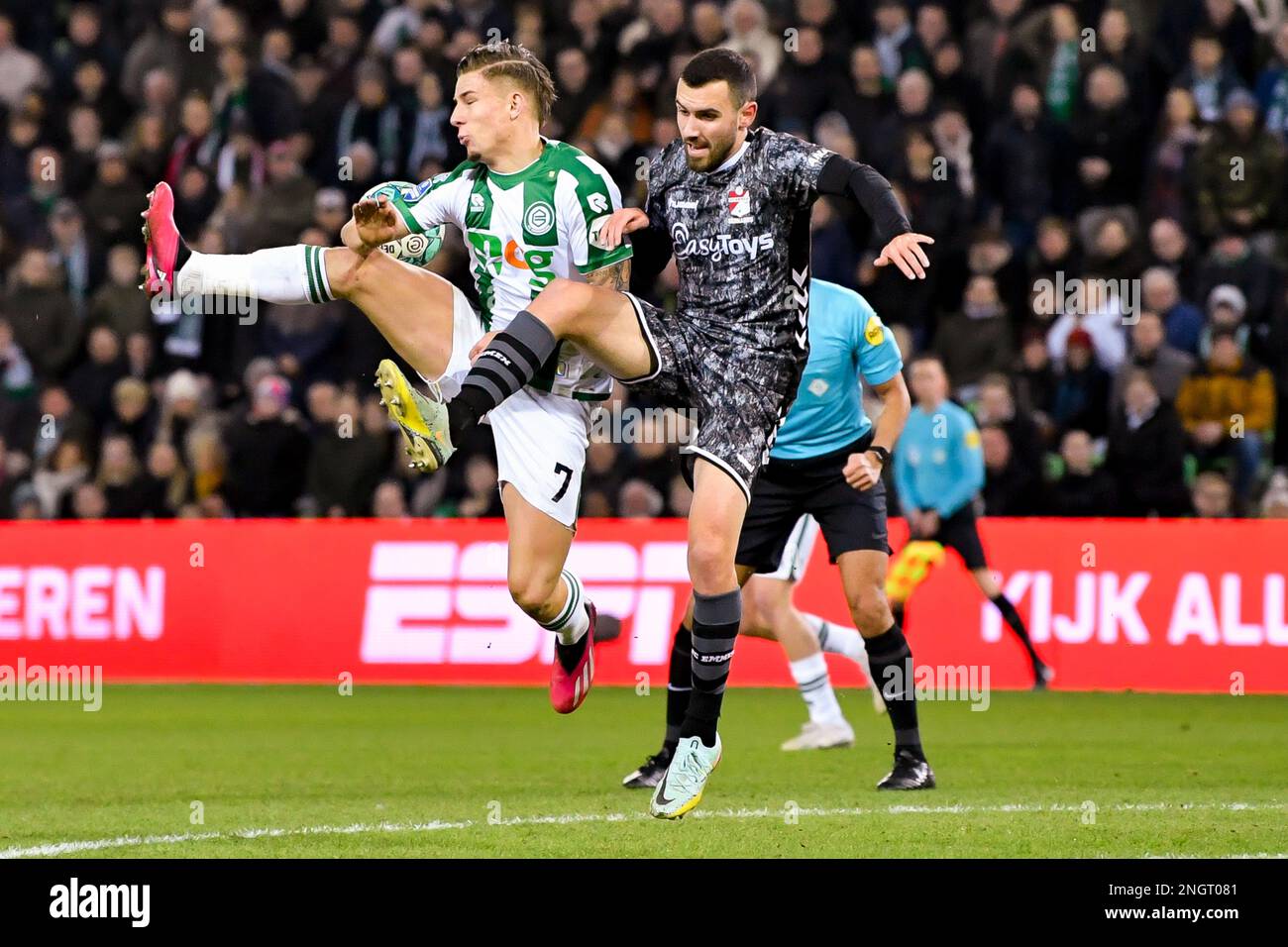 18-02-2023: Sport: Groningen v Emmen GRONINGEN, NETHERLANDS - FEBRUARY ...