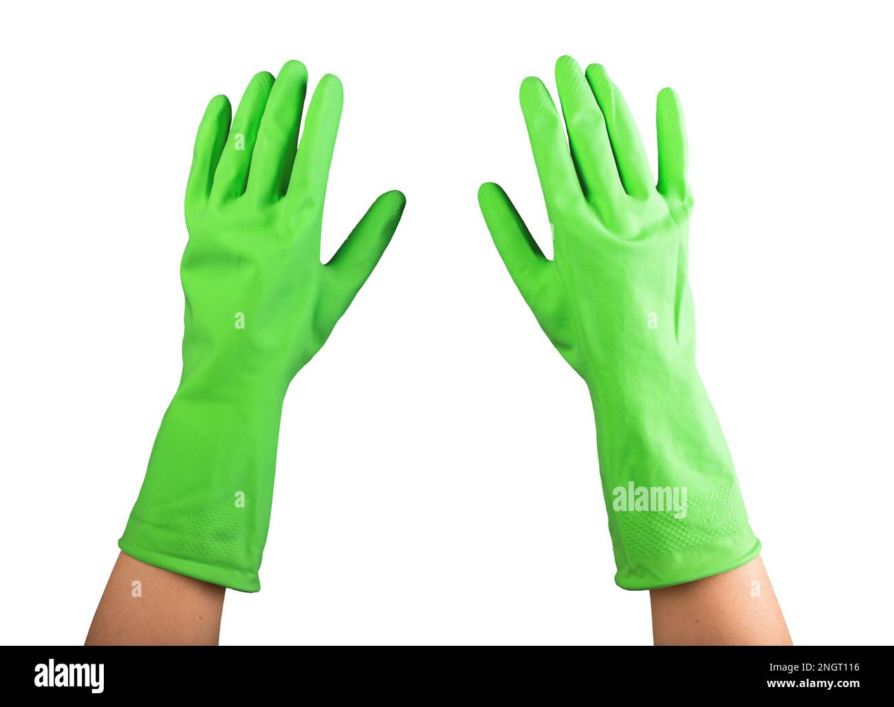 Professional cleaner in rubber Cut Out Stock Images & Pictures - Alamy