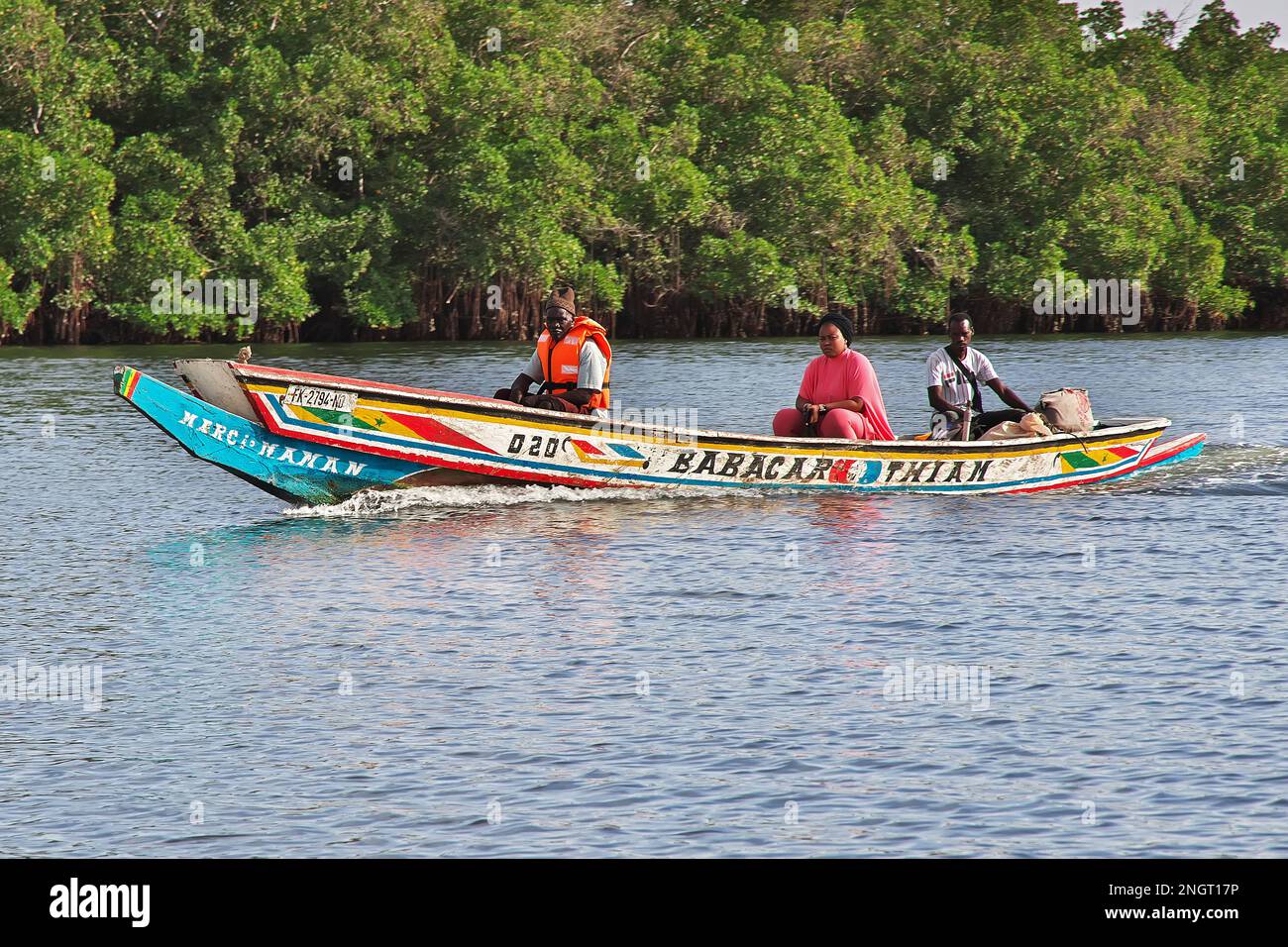 Bandiala river close Toubacouta village, Senegal, West Africa Stock ...