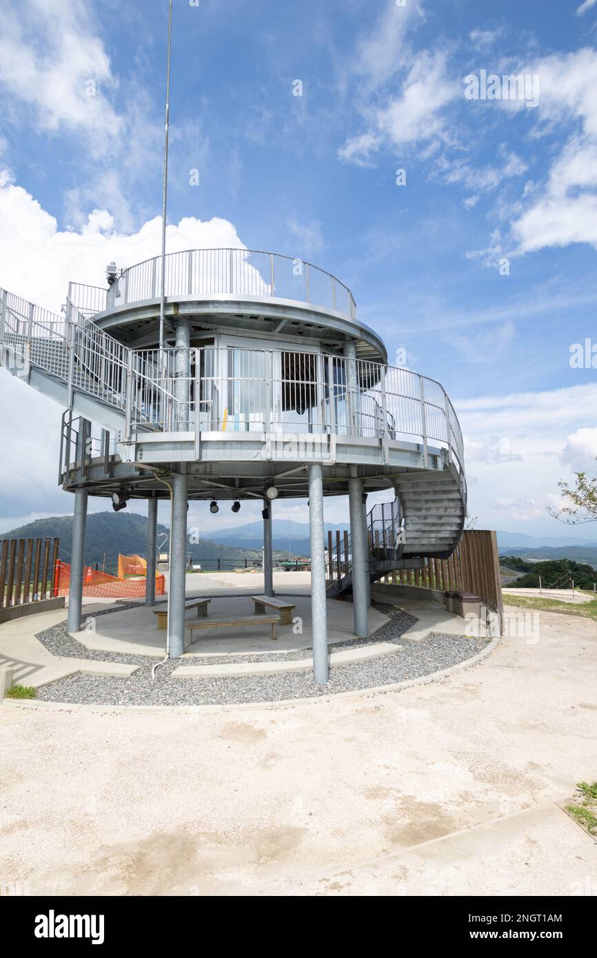 Observation point at the top of the Mountain Chausu. Aichi, Japan Stock ...