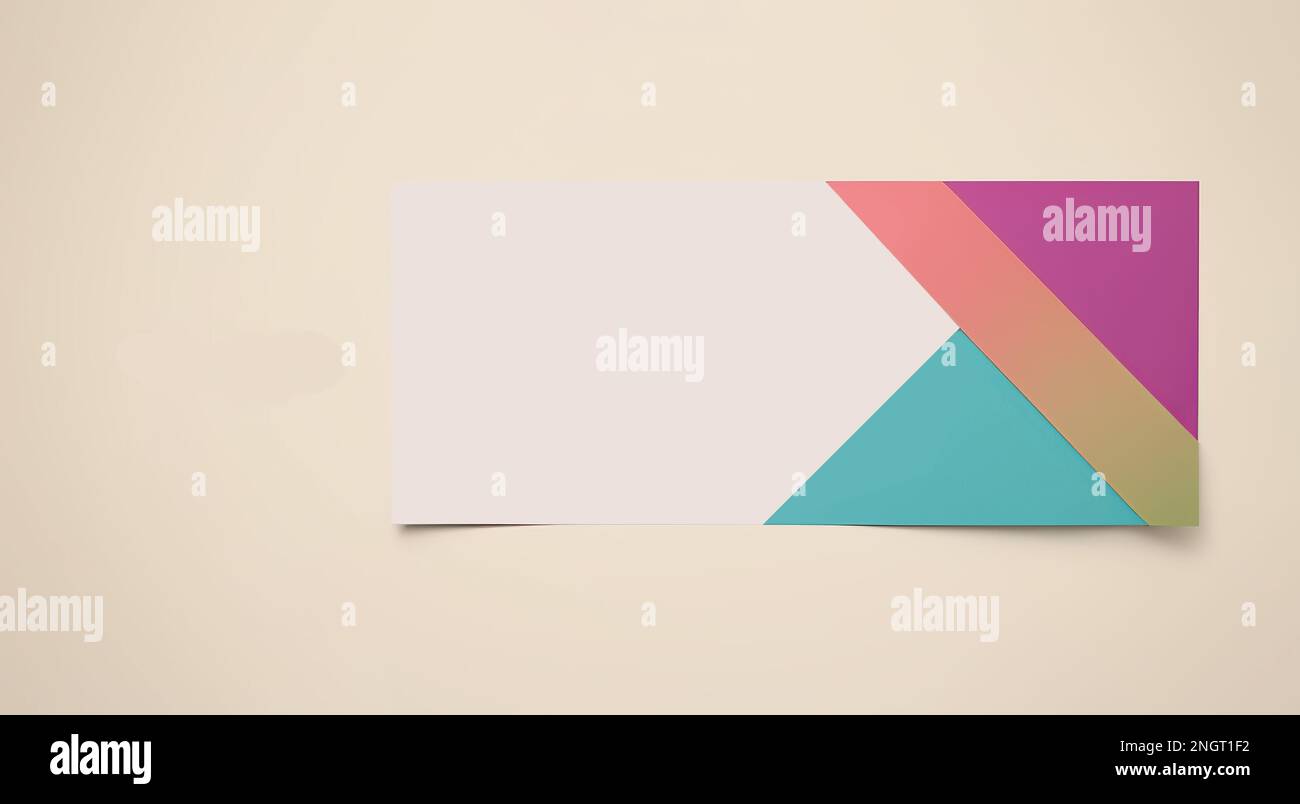 White blank paper page closeup mockup. bright envelope isolated on ...