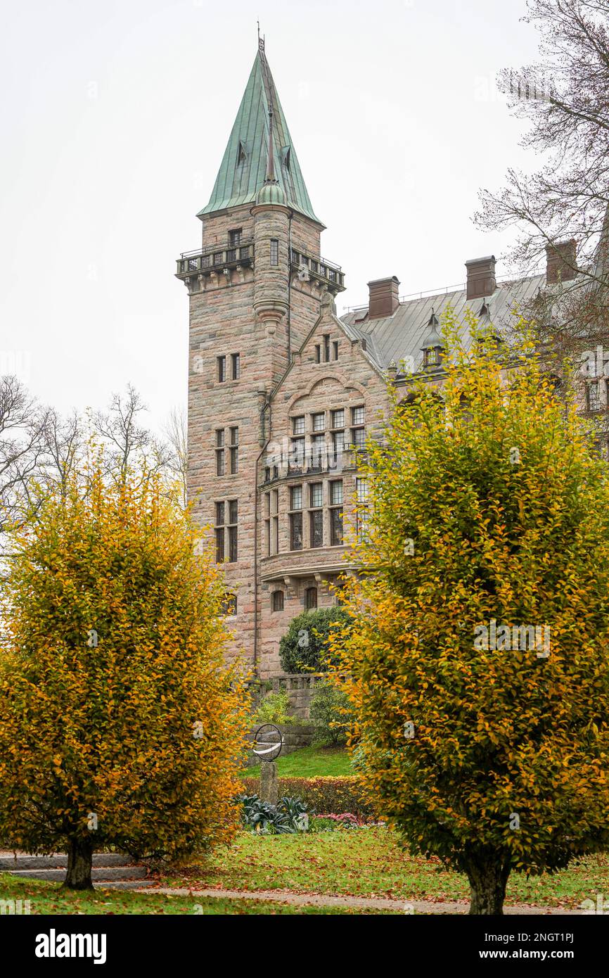 The ancient and historic Teleborg Castle in Vaxjo in the region Smaland ...