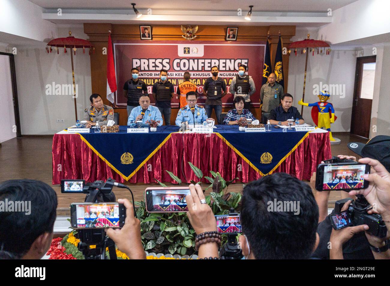 Badung, Bali, Indonesia. 19th Feb, 2023. Bali officials to deport 32 ...