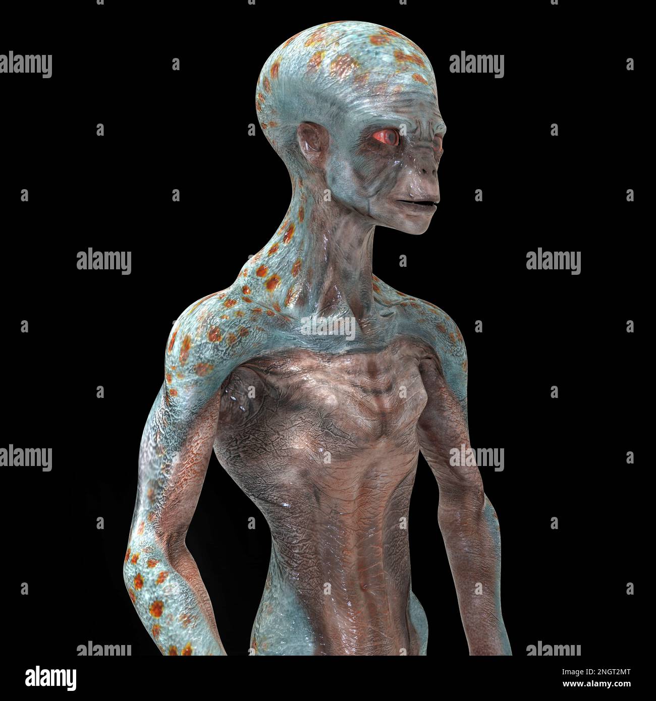 Realistic alien portrait hi-res stock photography and images - Alamy