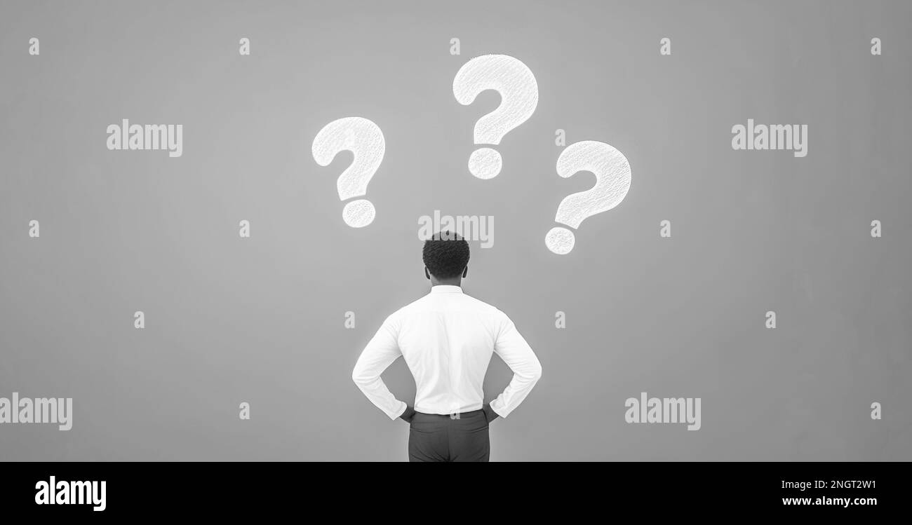 Question Man Overhead