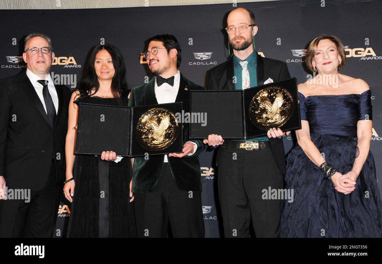 Beverly Hills, CA. 18th Feb, 2023. Russell Hollander, Chloé Zhao, Dan ...