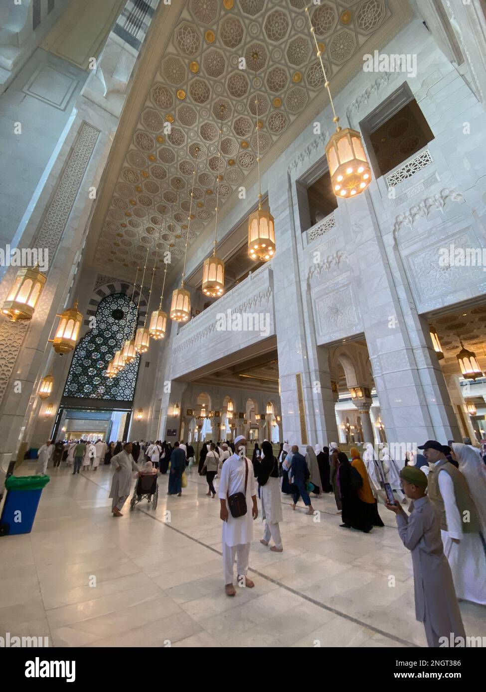 Jeddah, Saudi Arabia 26 January, 2023: Muslim pilgrims prayers at ...