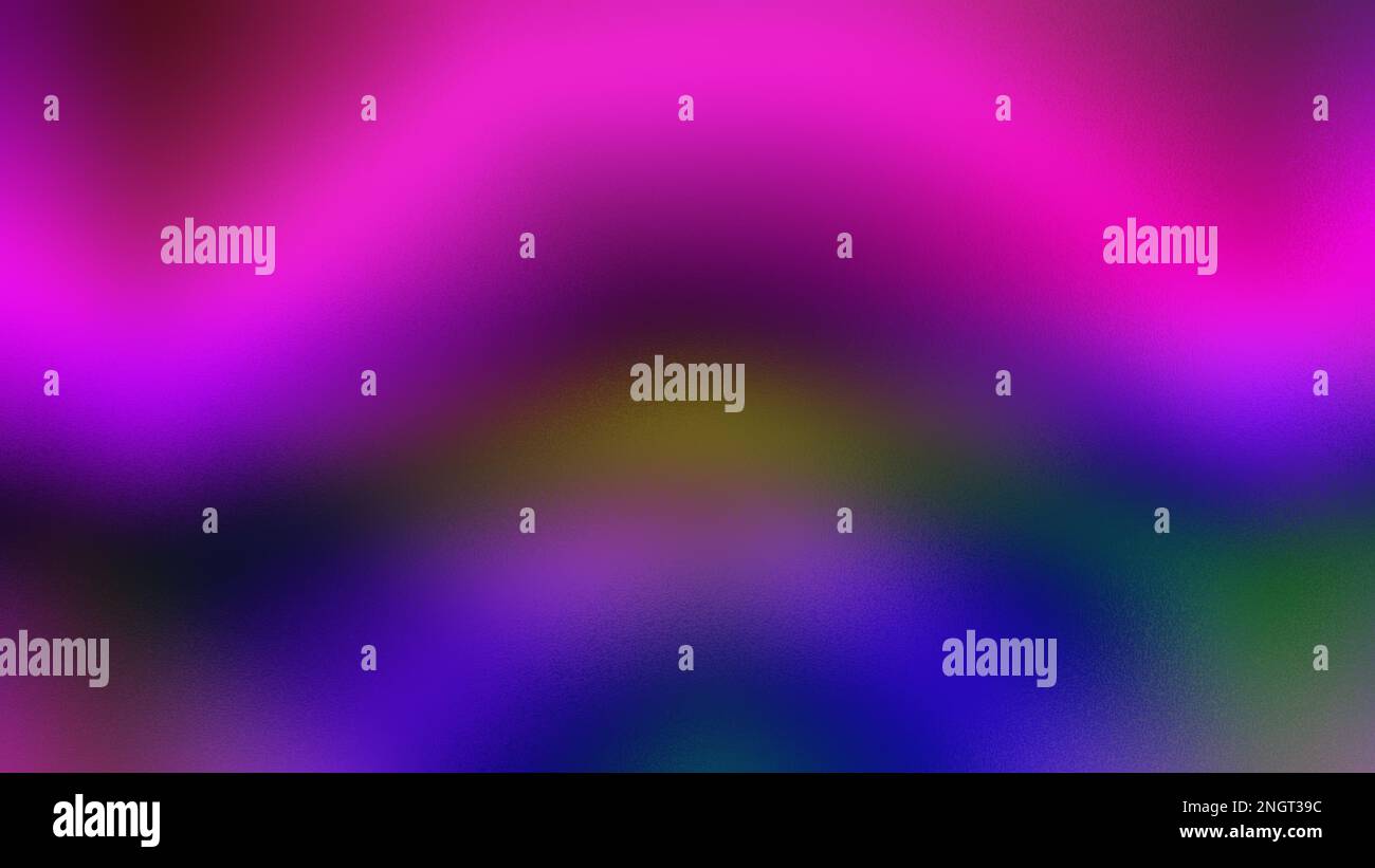 An abstract blurry colored background with a grainy texture overlay ...