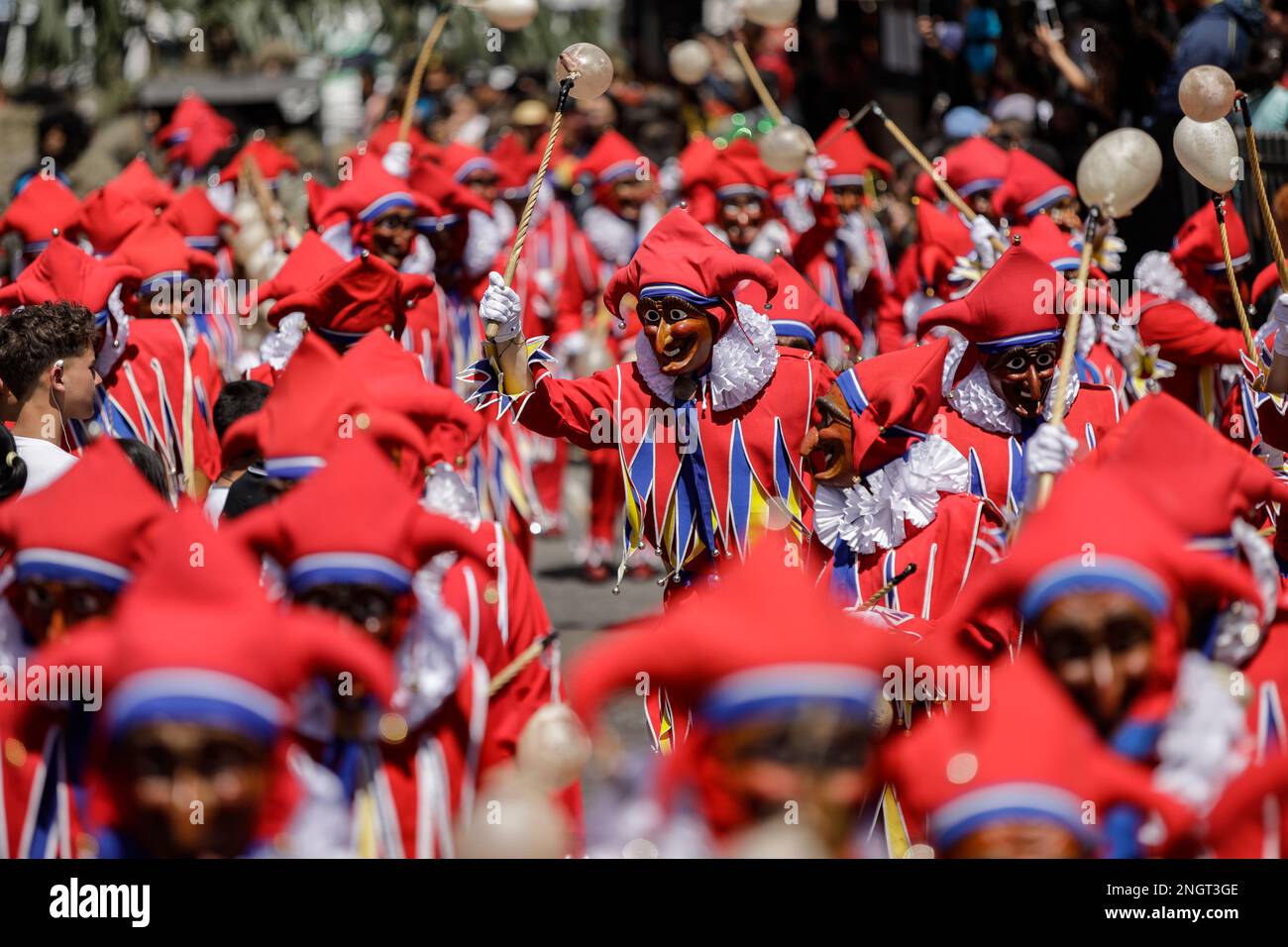 La Colonia Tovar, Venezuela. 18th Feb, 2023. People dressed up ...