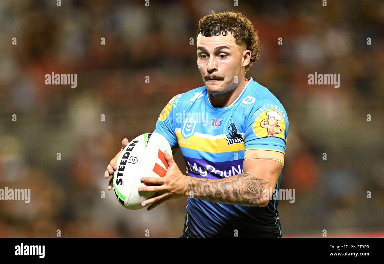 Aaron Schoupp of the Titans in action during the NRL (National Rugby ...