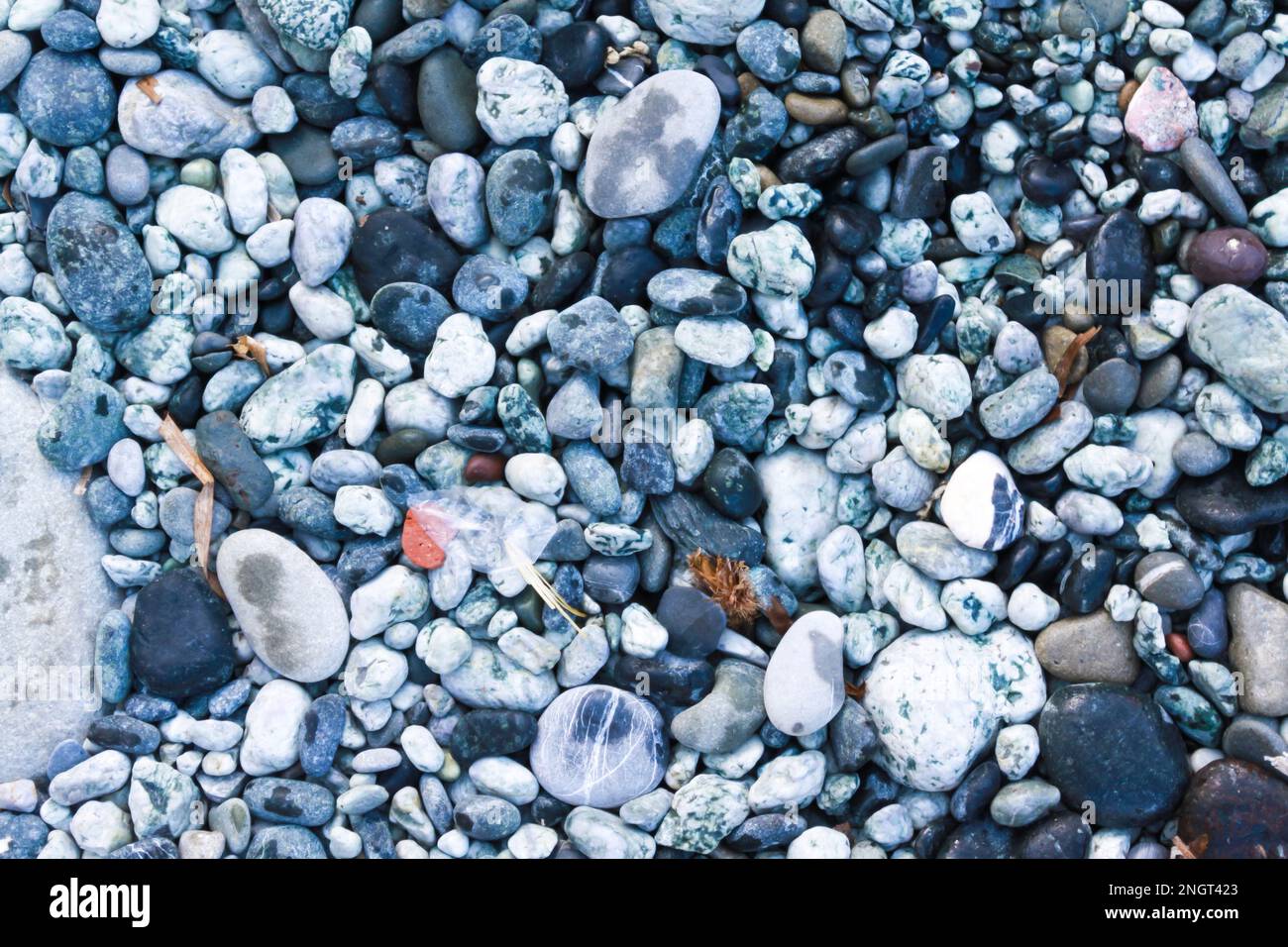 ground texture of rounded pebbles nearby the sea Stock Photo - Alamy