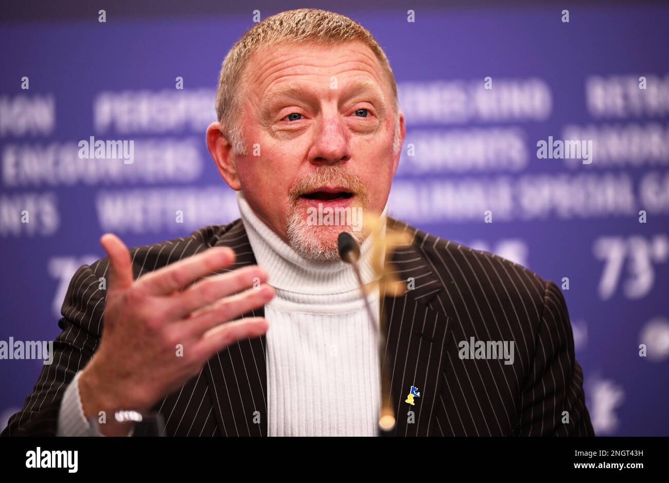 Berlin, Germany. 19th Feb, 2023. Boris Becker, former tennis pro and ...
