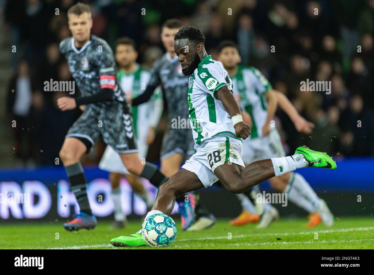 GRONINGEN, Euroborg stadium, 18-02-2023 , season 2022 / 2023 , Dutch ...