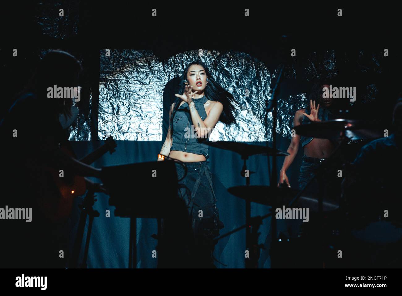 Milan, Italy, 18th Feb 2023. Japanese singer Rina Sawayama performs ...