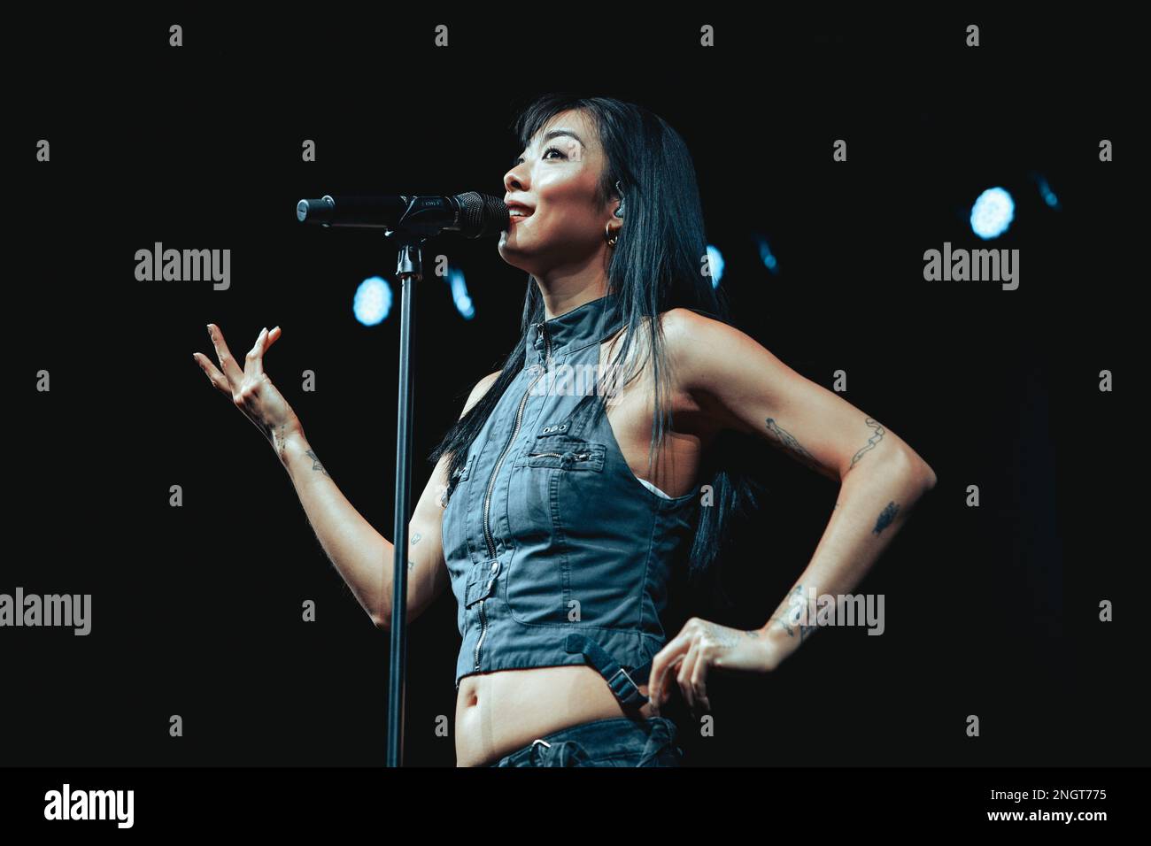 Milan, Italy, 18th Feb 2023. Japanese singer Rina Sawayama performs ...