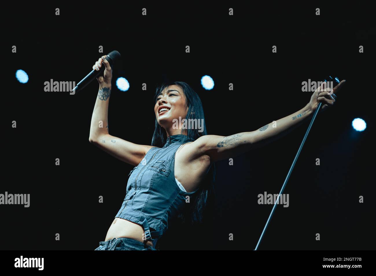 Milan, Italy, 18th Feb 2023. Japanese singer Rina Sawayama performs ...