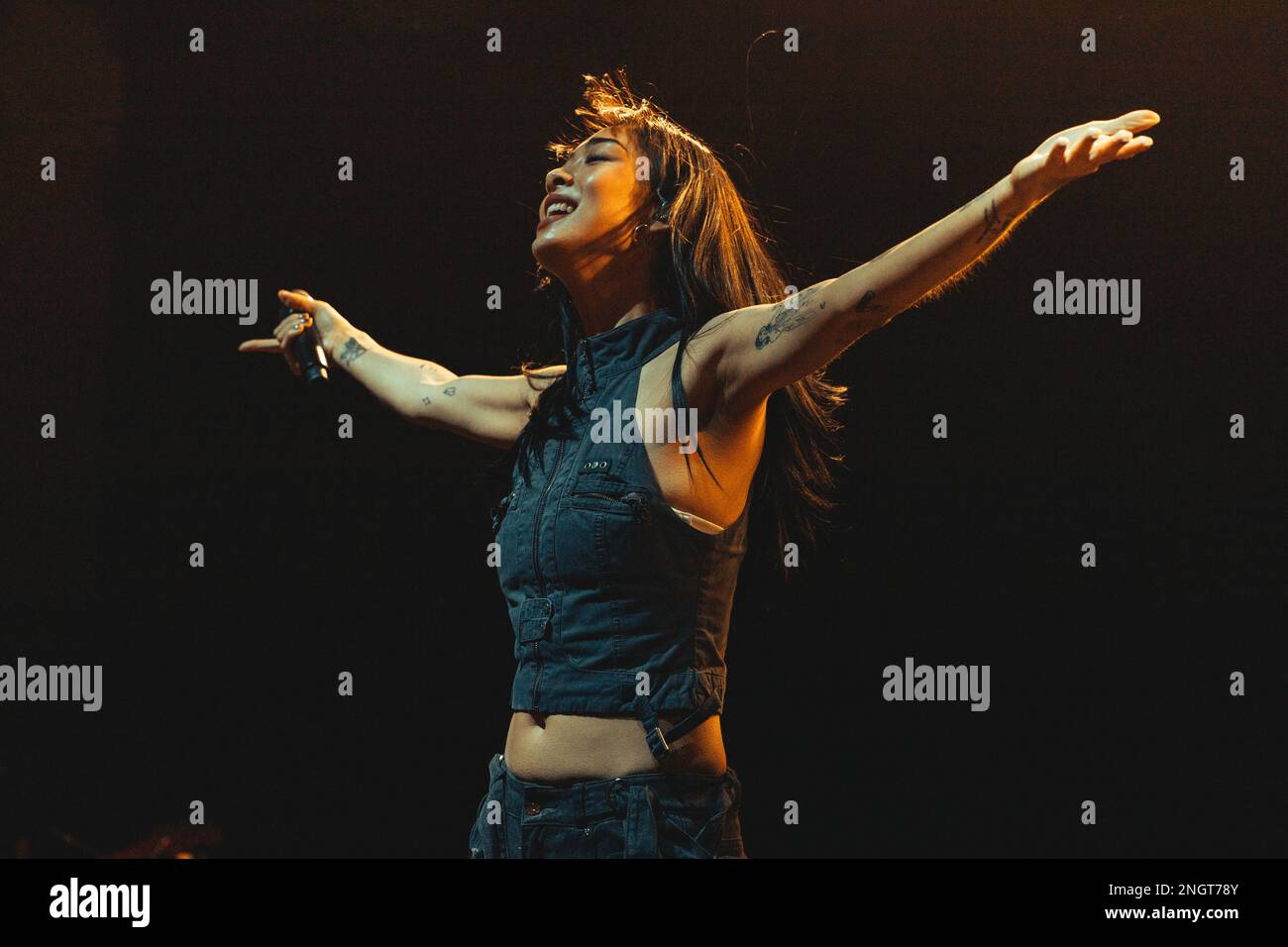 Milan, Italy, 18th Feb 2023. Japanese singer Rina Sawayama performs ...