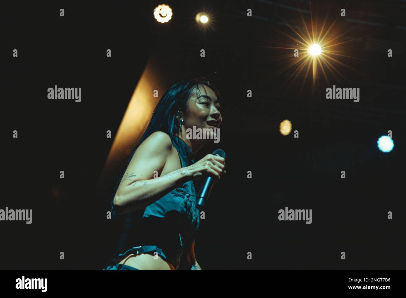 Milan, Italy, 18th Feb 2023. Japanese singer Rina Sawayama performs ...