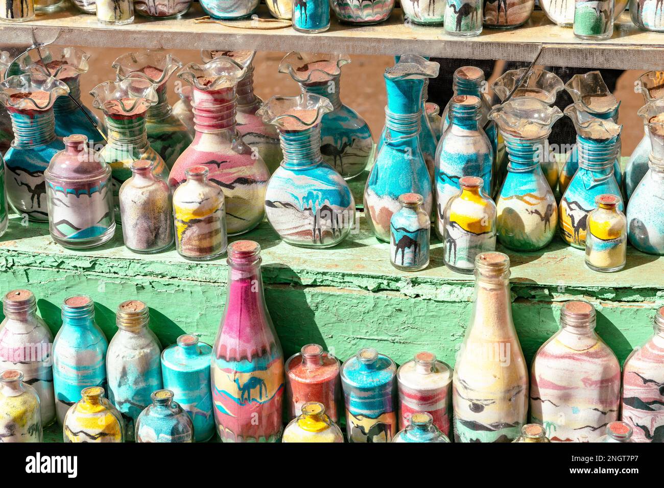 Colorful Handmade Souvenirs. Variety of Traditional Egyptian Souvenir ...