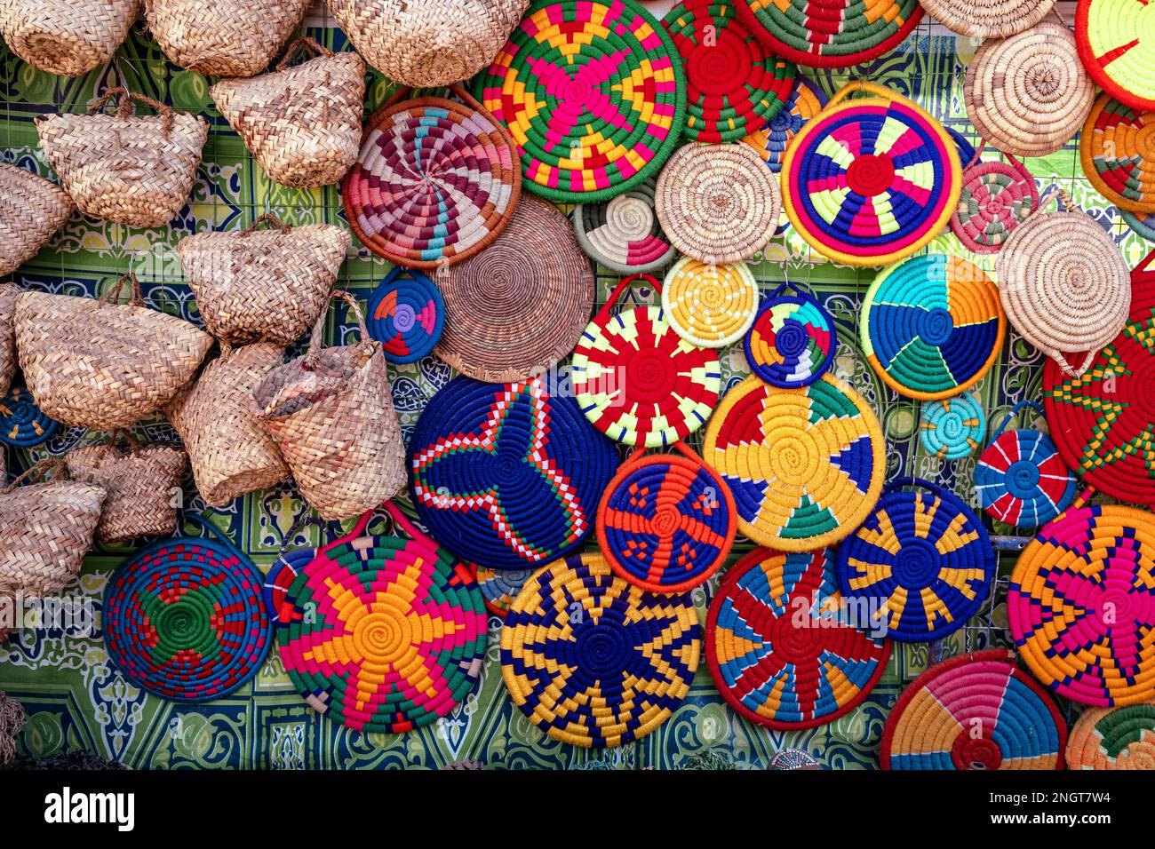 Colorful Handmade Souvenirs. Variety of Traditional Egyptian Souvenir ...