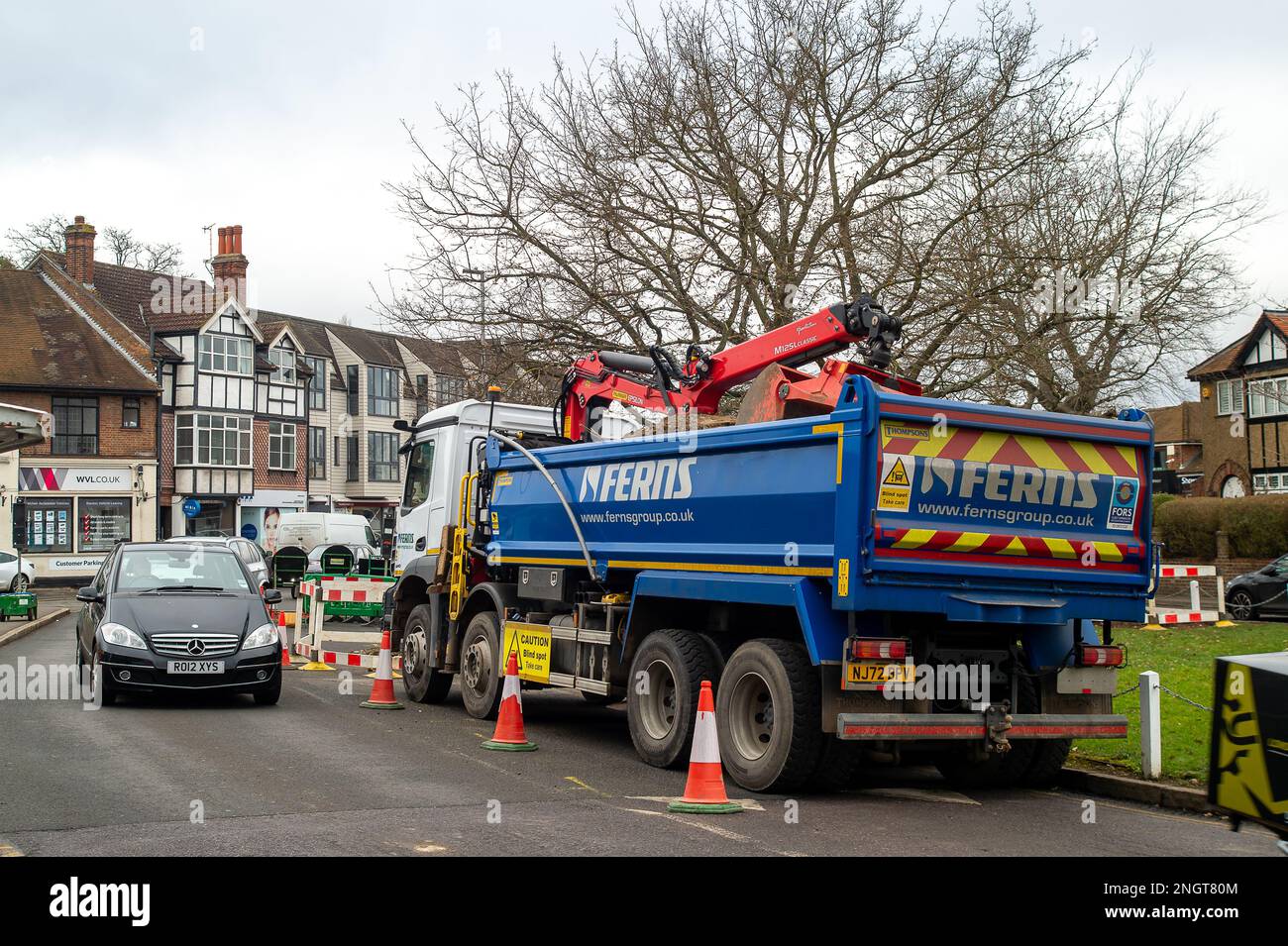 Datchet, Berkshire, UK. 17th February, 2023. Cadent are currently doing ...