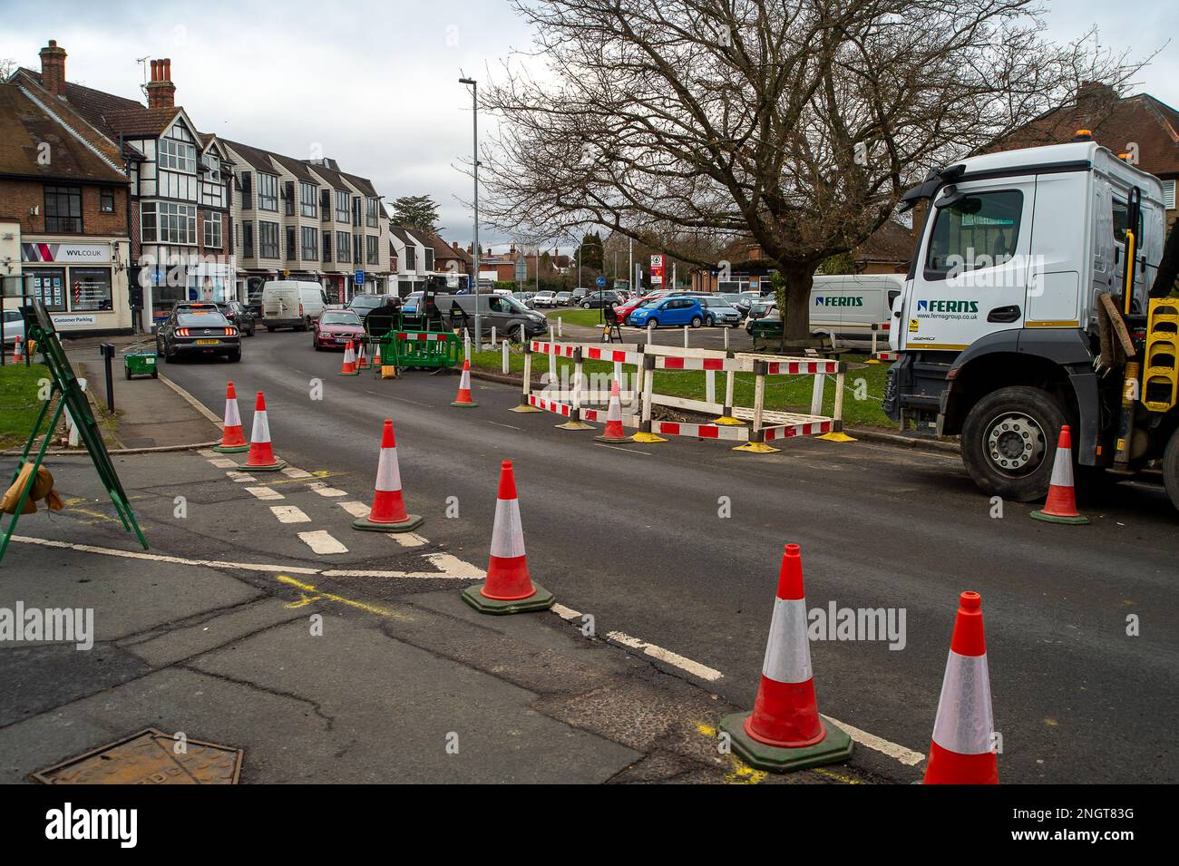 Datchet, Berkshire, UK. 17th February, 2023. Cadent are currently doing ...