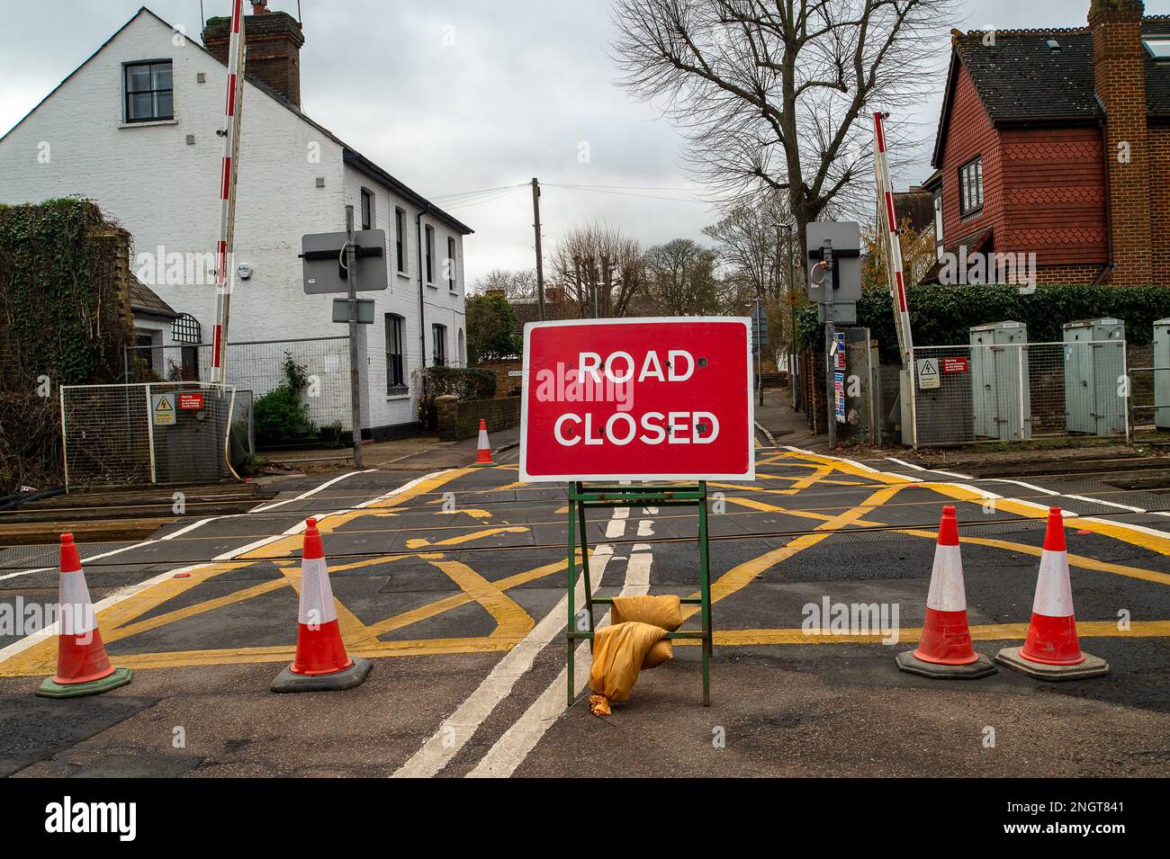Datchet, Berkshire, UK. 17th February, 2023. Cadent are currently doing ...
