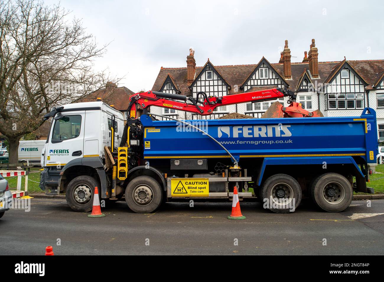 Datchet, Berkshire, UK. 17th February, 2023. Cadent are currently doing ...