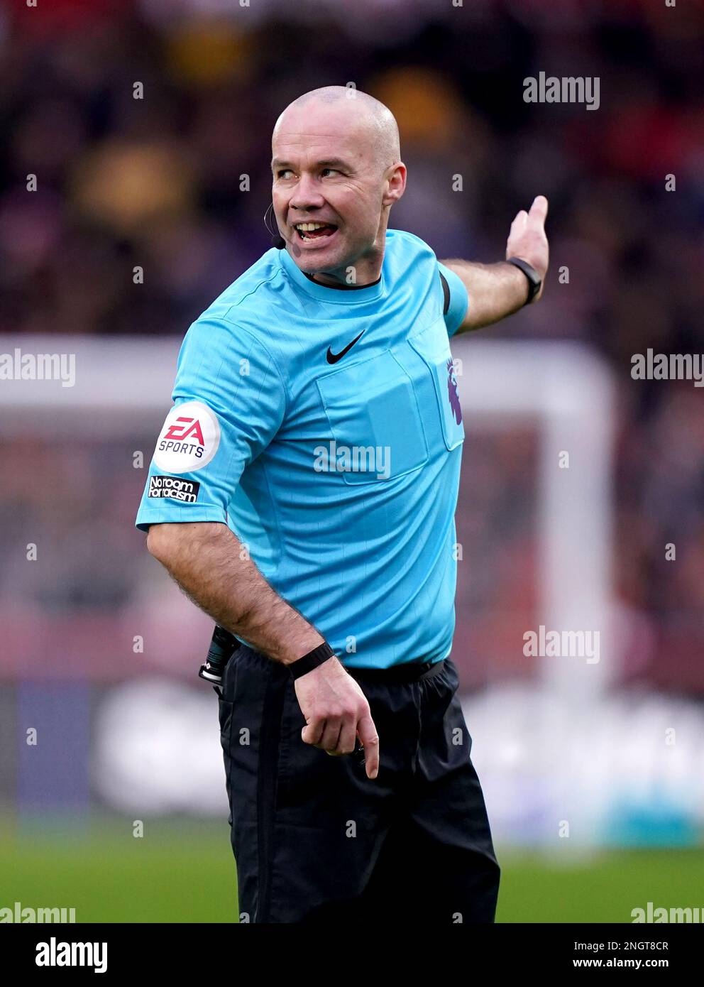 Paul Tierney, referee during the Premier League match at the Gtech ...