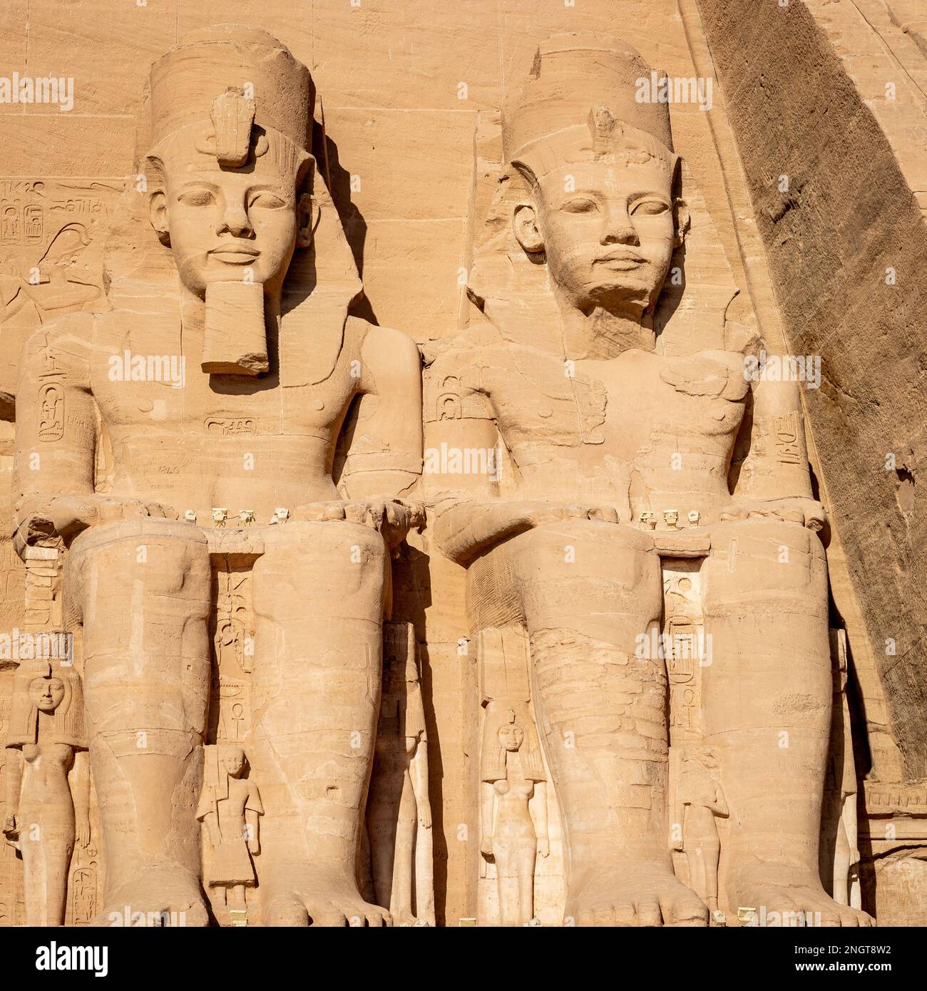 Abu Simbel Great Temple of Ramesses II. Abu Simbel, Egypt. Africa Stock ...