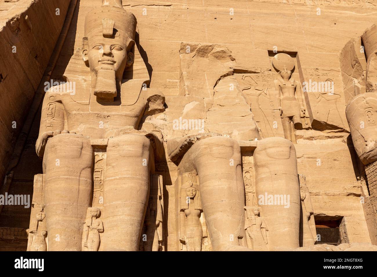 Abu Simbel Great Temple of Ramesses II. Abu Simbel, Egypt. Africa Stock ...